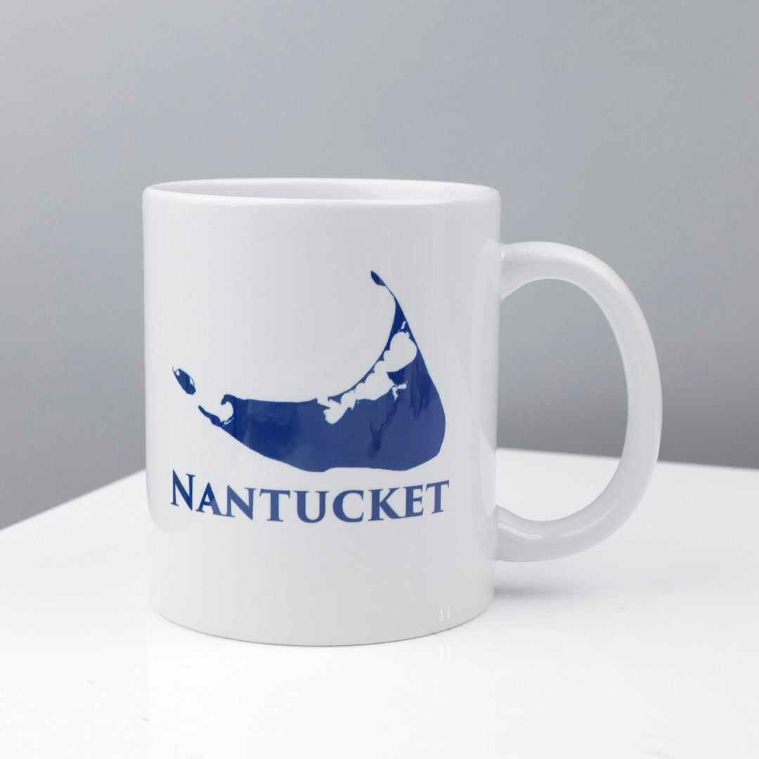 Nantucket Island on White Mug – TownPool