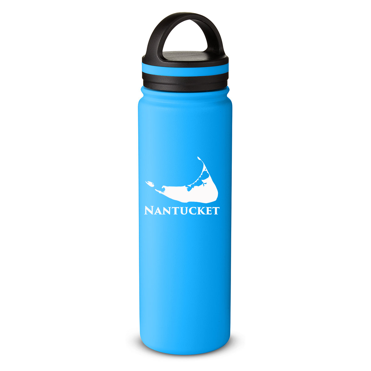Nantucket Island Electric Blue Water Bottle – TownPool